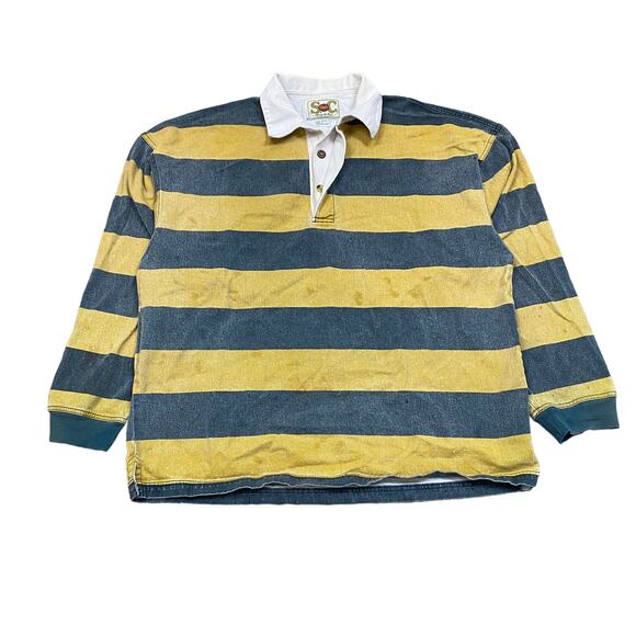 S.C. Duds | Shirts | Sc Duds Pch Striped Rugby Long Sleeve Polo Shirt ...